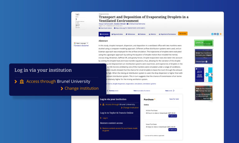 Remote access to Taylor & Francis Online made easier with ...
